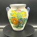 Vintage Cellini Italian Hand Painted Pottery Urn Vase 6.5" X 6.5 Signed ...