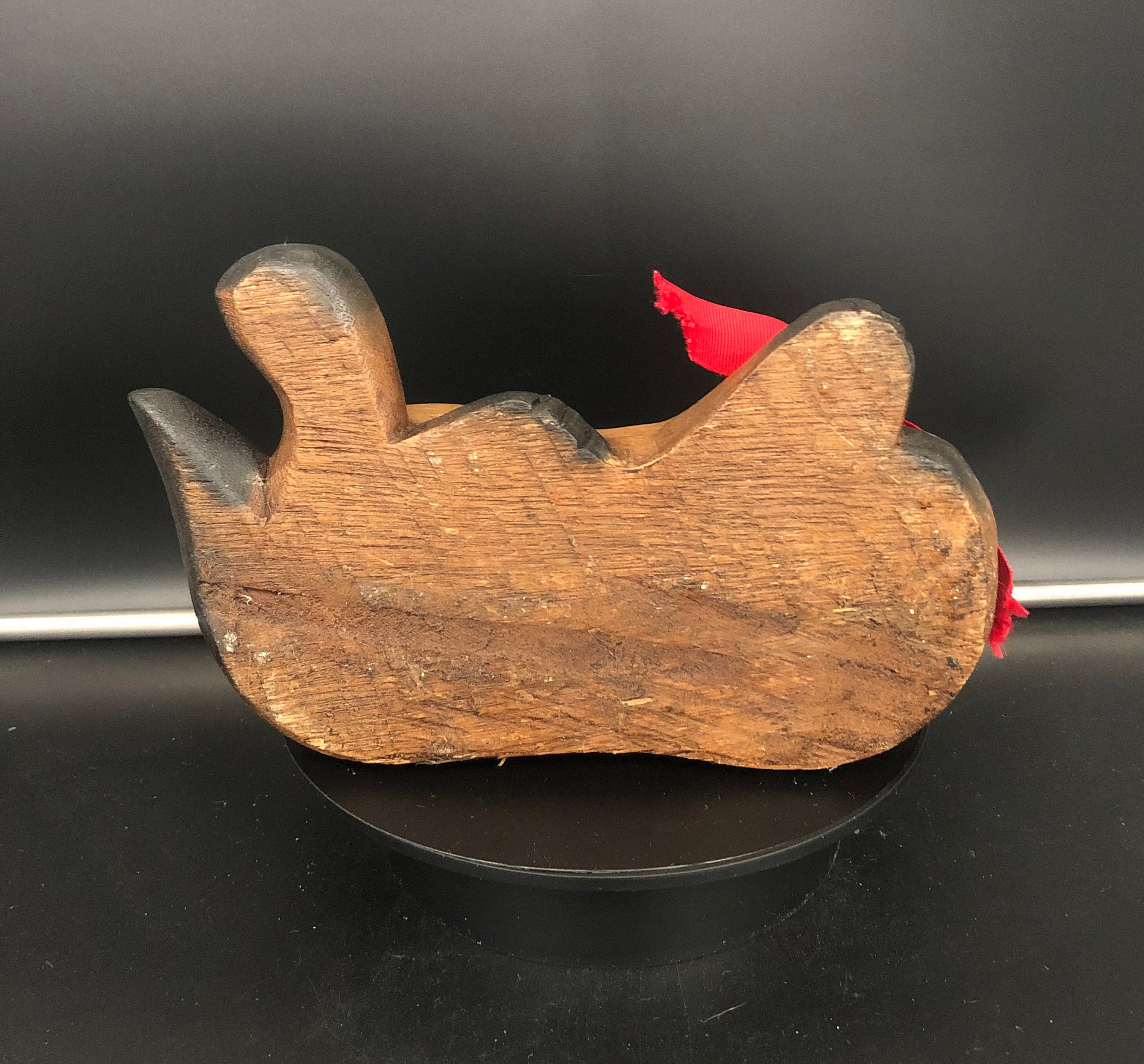 Vintage Large Hand Carved Heavy Wooden Yawning/reclining Cat - Etsy