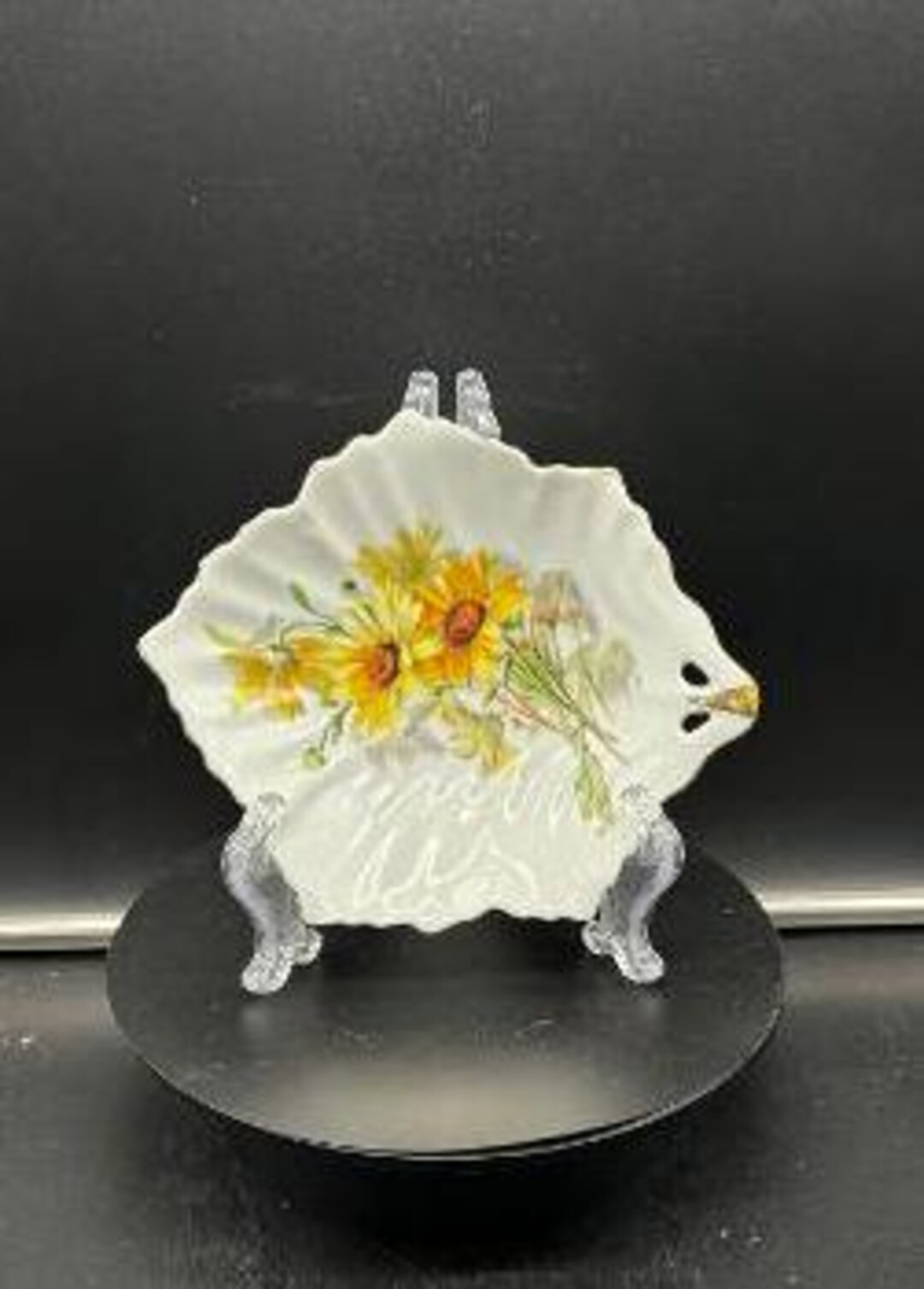 Vintage Mitterteich Bavaria Germany Porcelain "yellow Daisies" Leaf ...