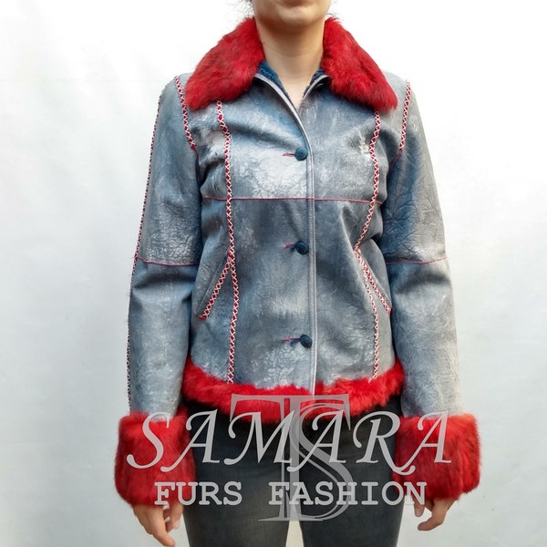 Leather Jacket With Fur Inside - Etsy