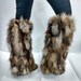 Real Fox Fur Leg Warmer.fluffy Leg Warmer. Handmade. Fur Leg Cuffs.fur ...