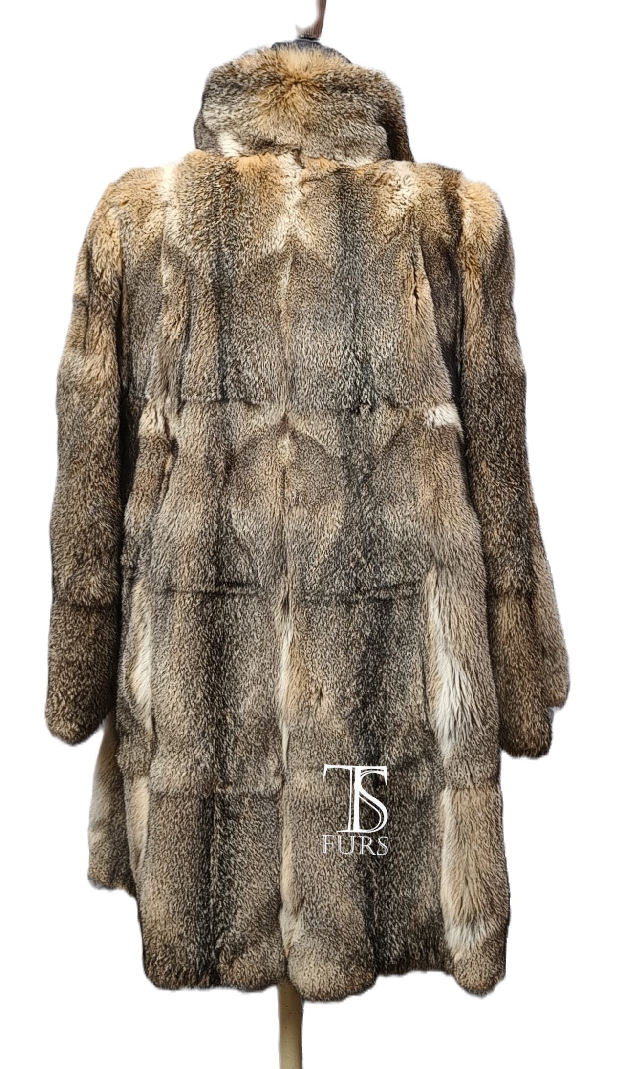 Mens Brand New Jacket Full Skin, Real Fox Fur Jacket, New Real Natural ...