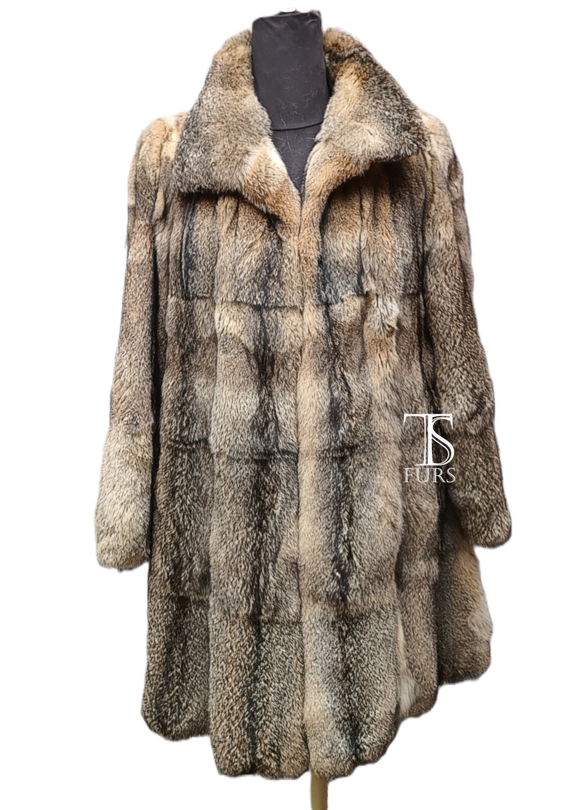 Mens Brand New Jacket Full Skin, Real Fox Fur Jacket, New Real Natural ...