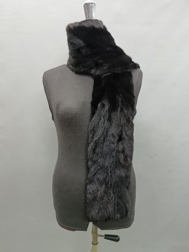 Real Mink Fur Neck Long Scarf . Handmade.mens Brand New Scarf. Gift for ...