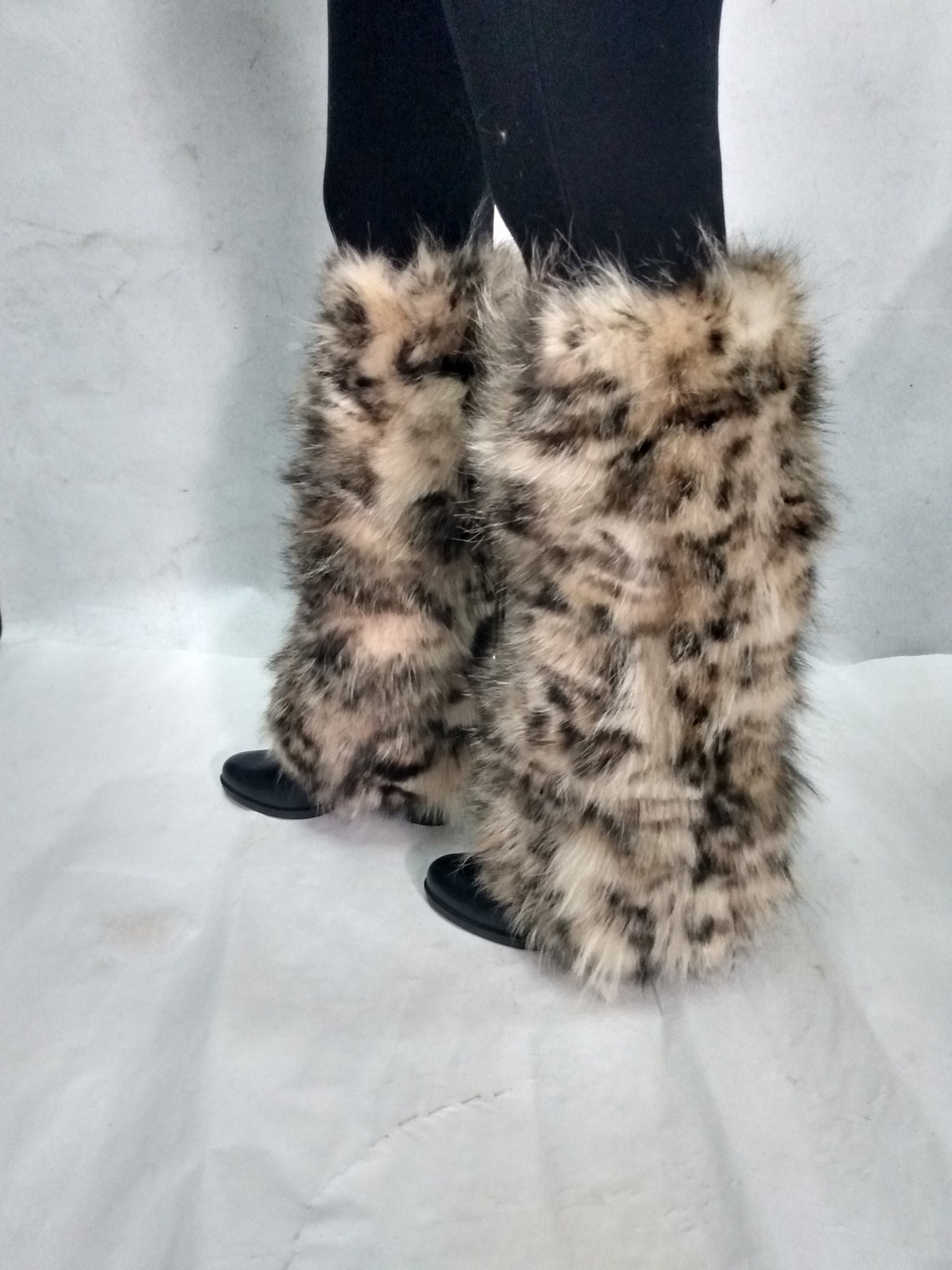 Real Fox Fur Leg Warmer / Fur Leg Cuffs / Fur Boot Covers / - Etsy