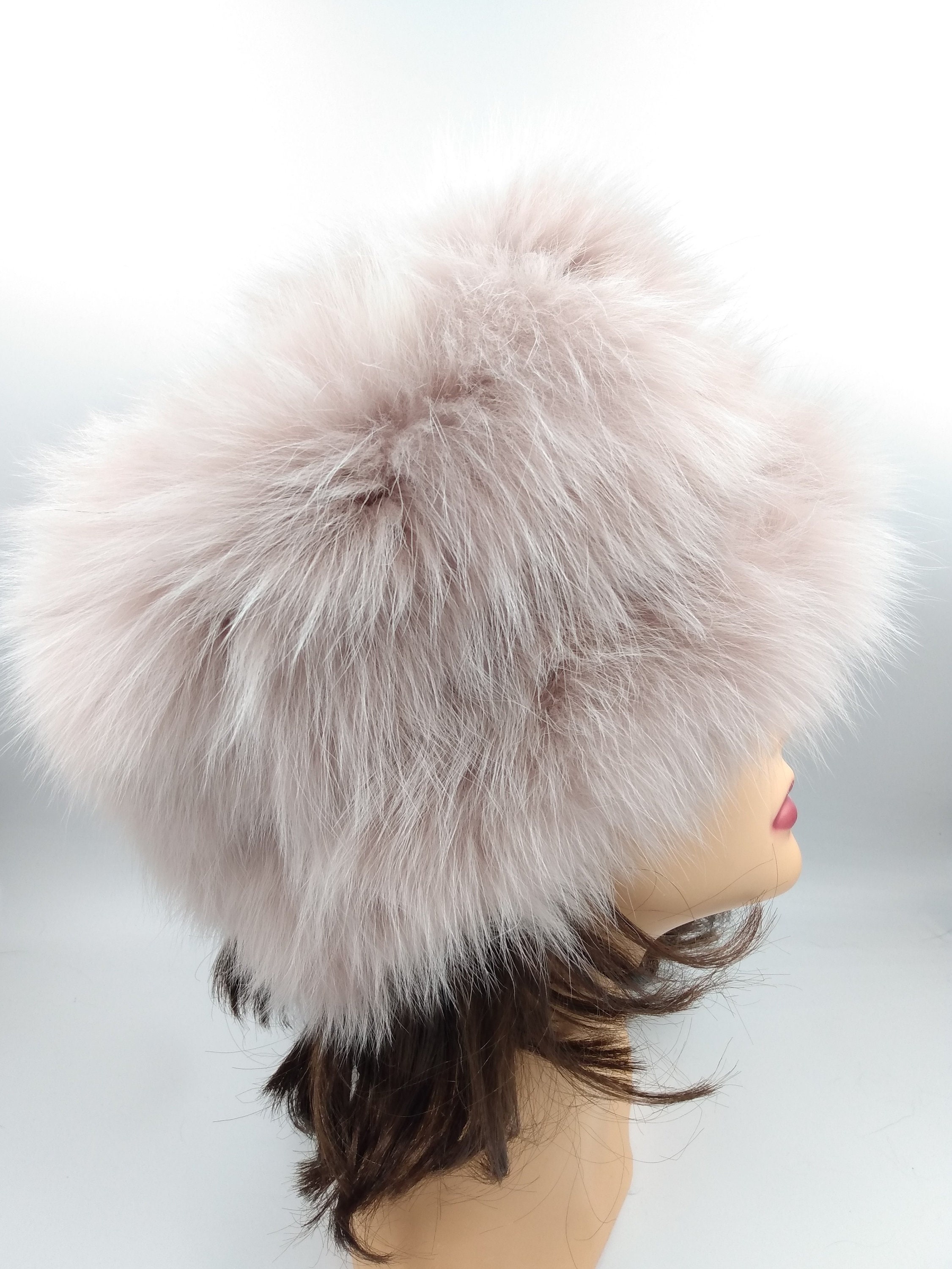 Real Fox Fur Hat. Handmade Hat. Womens Winter Hat.fluffy Hat. Gift for ...