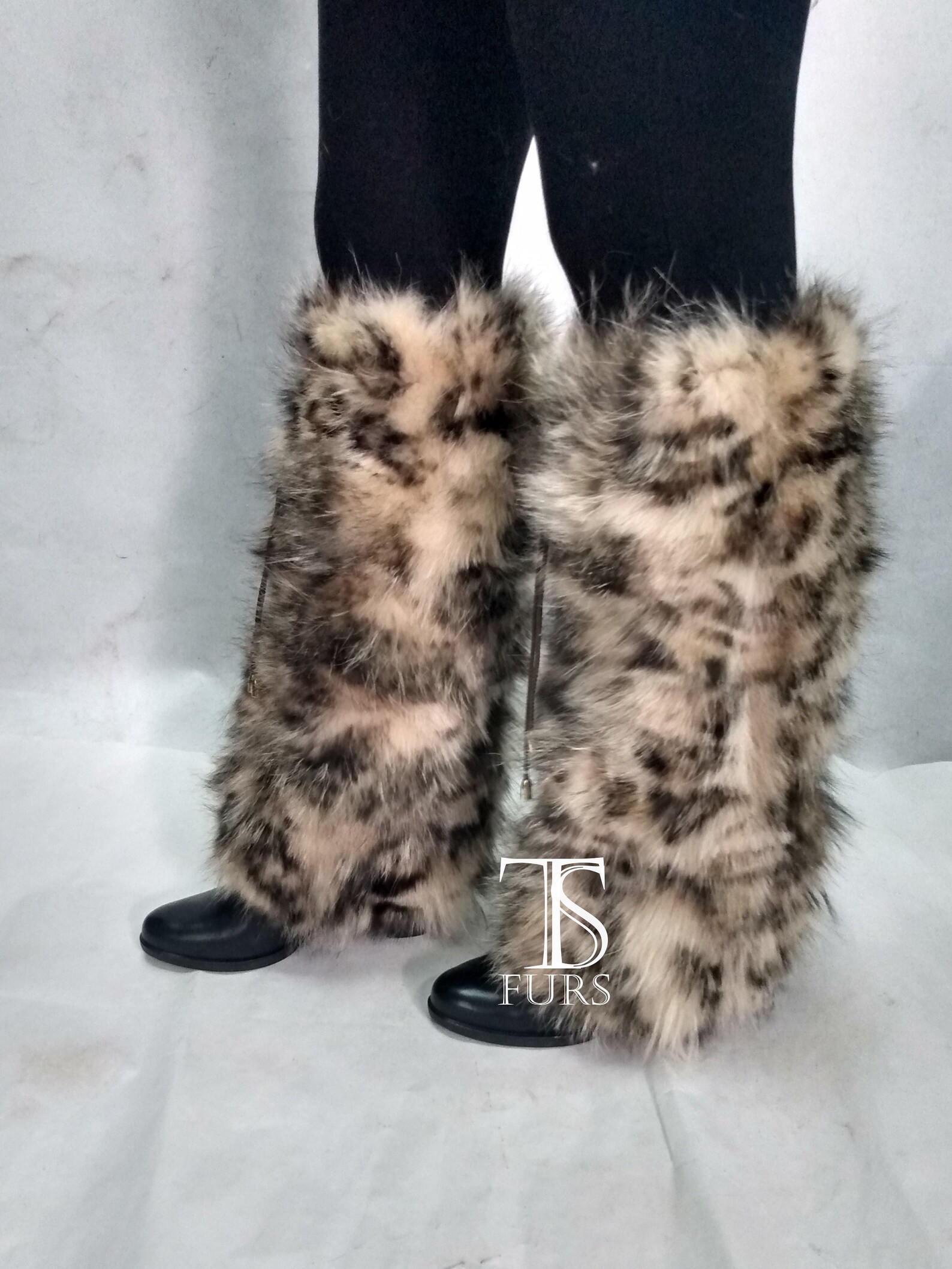 Real Fox Fur Leg Warmer / Fur Leg Cuffs / Fur Boot Covers / - Etsy