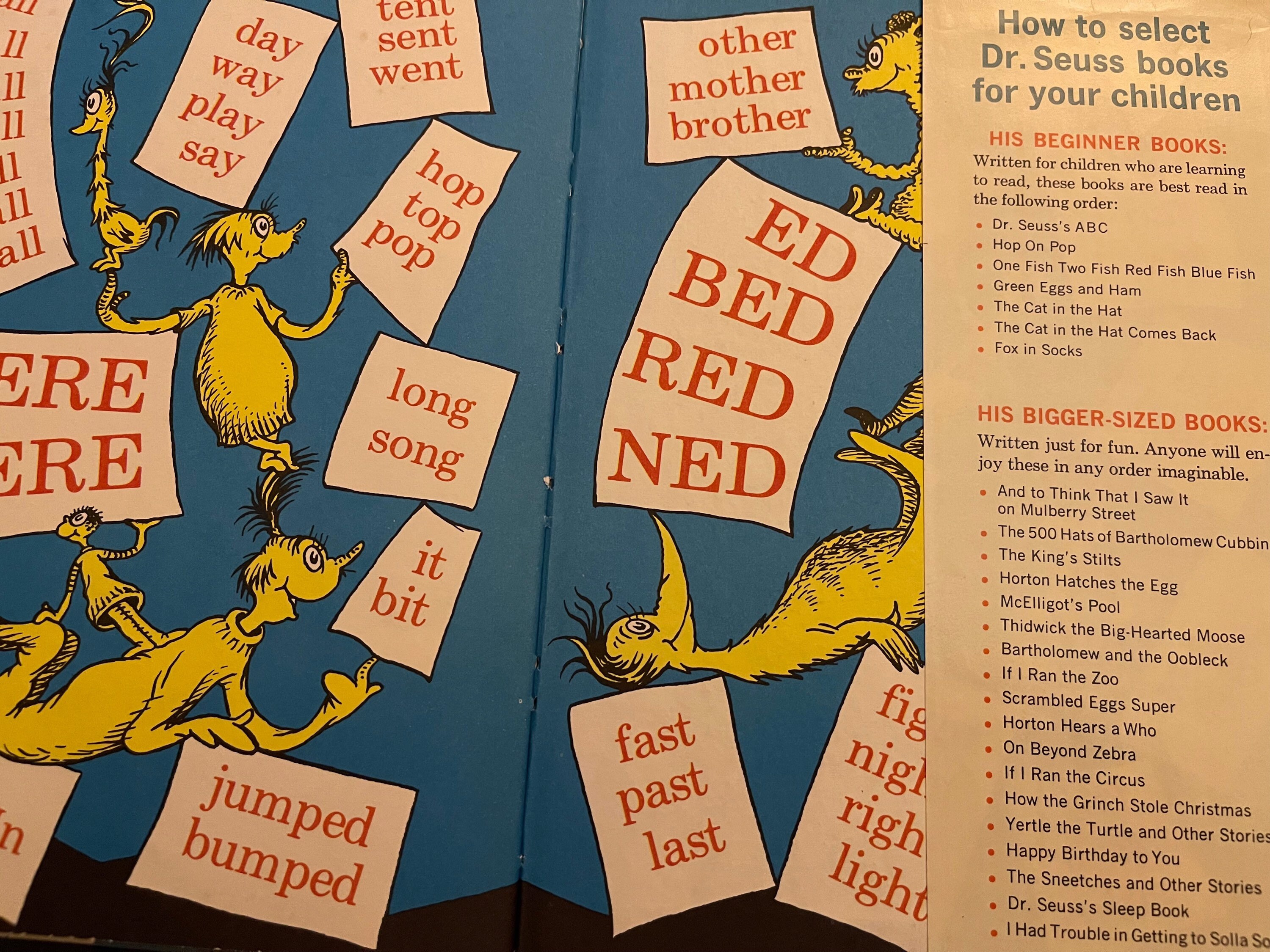 Dr. Seuss Hop on Pop First Edition With Dust Jacket Random House 1963 ...