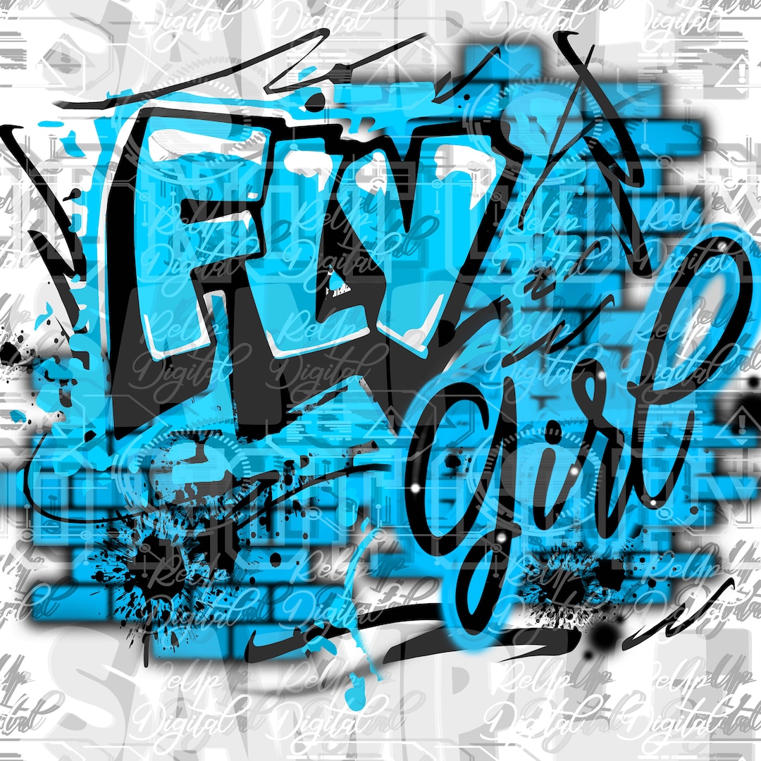 Flygirl Airbrush Style Design PNG - Trendy Women's Graphic Tee Artwork ...