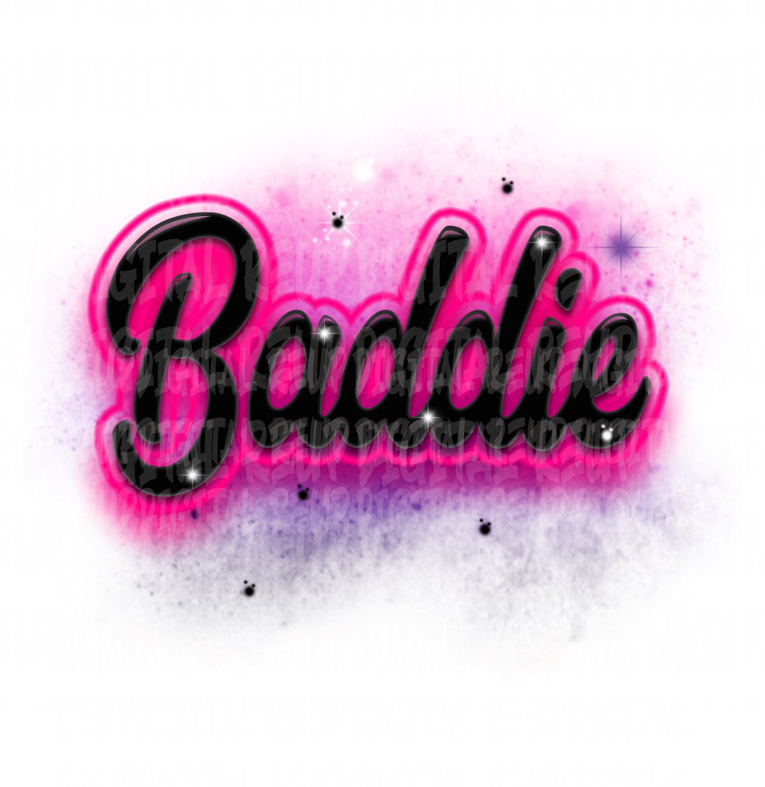 Airbrush Pink Baddie Png Airbrush|airbrush Png|digital Airbrush ...