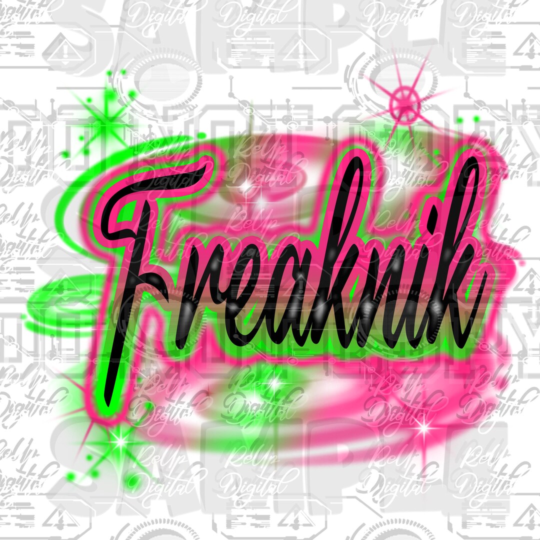 Freaknik Airbrush Design: Sublimation PNG - Etsy