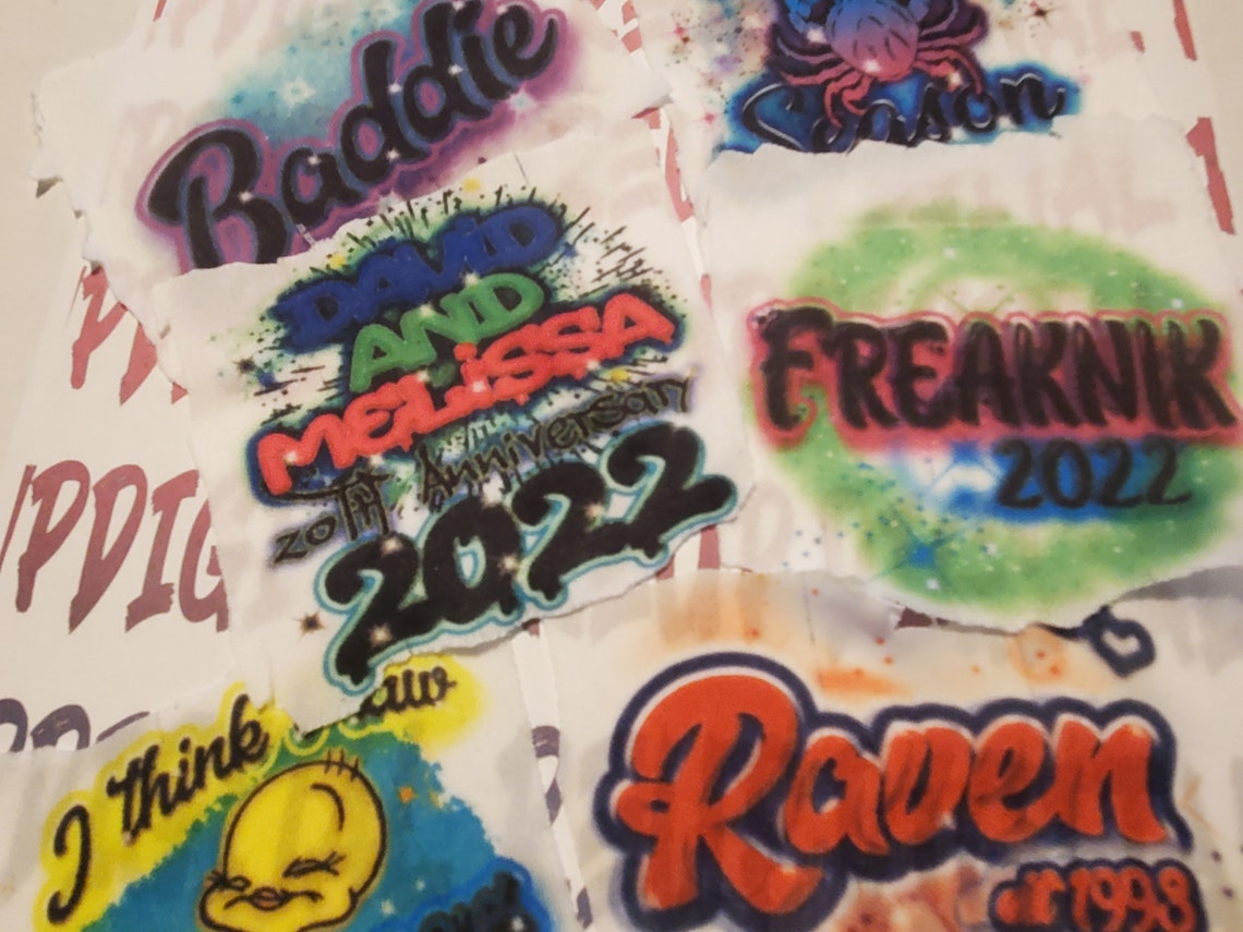 90s Retro Airbrush PNG / Sublimation / T-shirts / Mugs / - Etsy