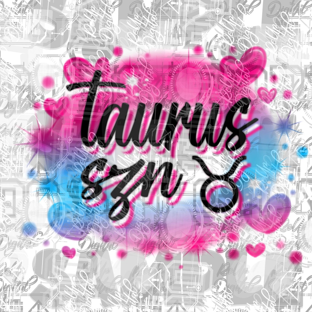 Airbrush Png Taurus,zodiac Birthday Girl PNG - Etsy
