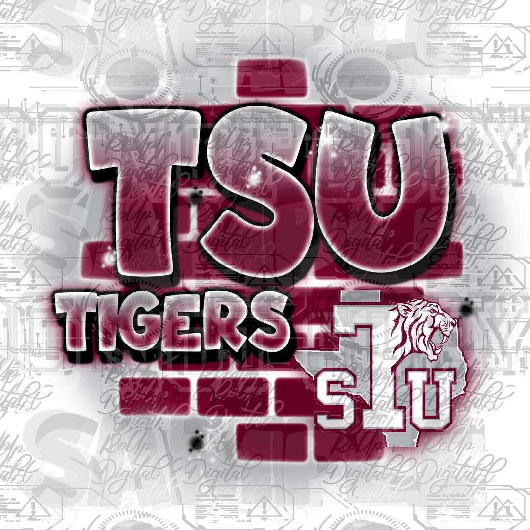 TIGERS Football ,hbcu,bootleg Png ,tsu ,sublimationairbrush Png (THIS ...