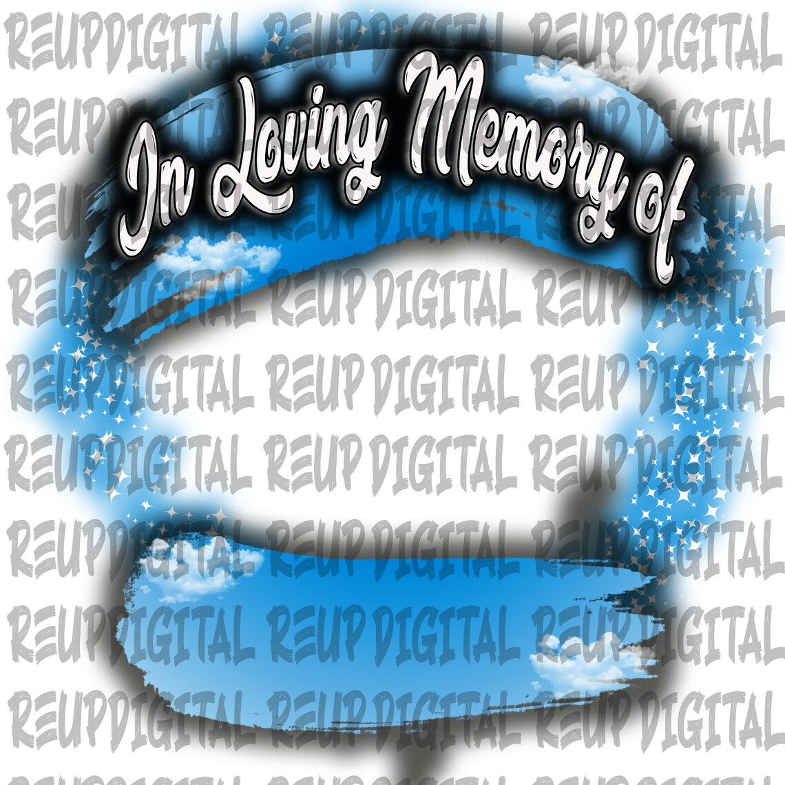 In Loving Memory airbrush Pngdigital - Etsy