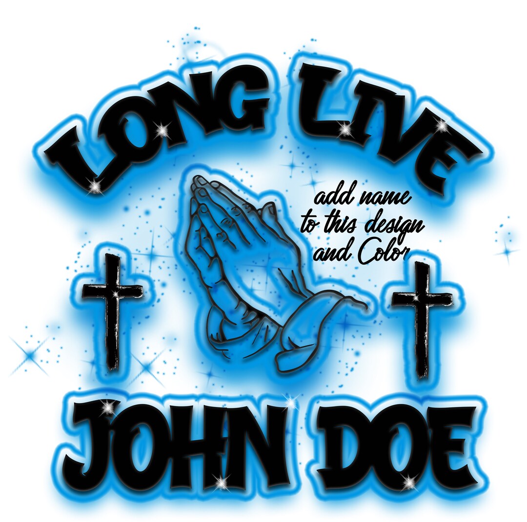Custom Airbrush Long Live PNG: Memorial Sublimation Design - Etsy