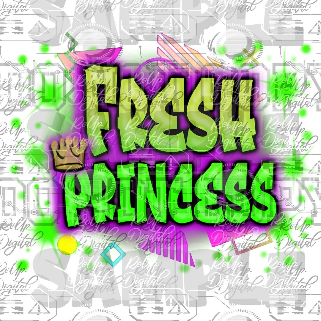 Fresh Princess Bundle |fresh Squad 2 Png File Birthday Party Bundle 2 ...