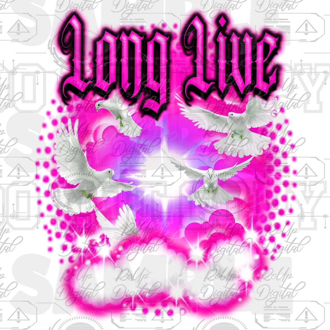 In Loving Memory Airbrush Design: Pink Dove PNG (digital Download) - Etsy