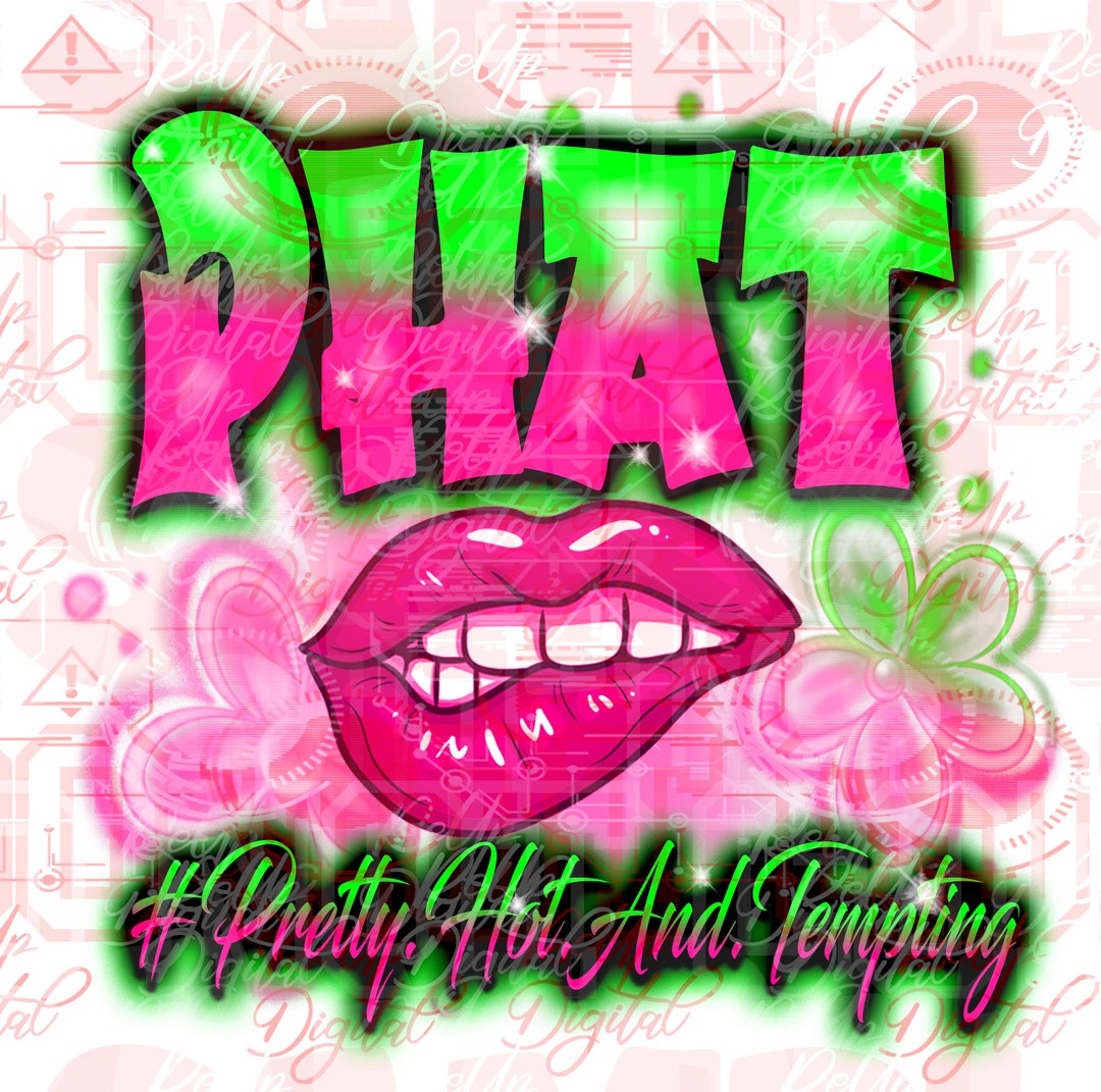 Airbrush PNG / Lips Design / Pretty Hot & Tempting / 1 PNG JPEG File ...