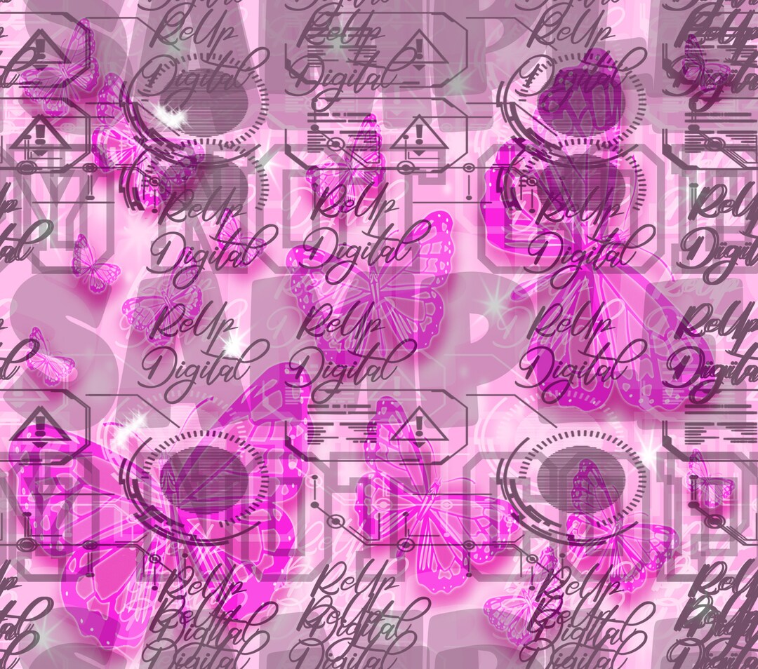 Airbrush Butterfly Wallpaper and Digital Paper - Etsy