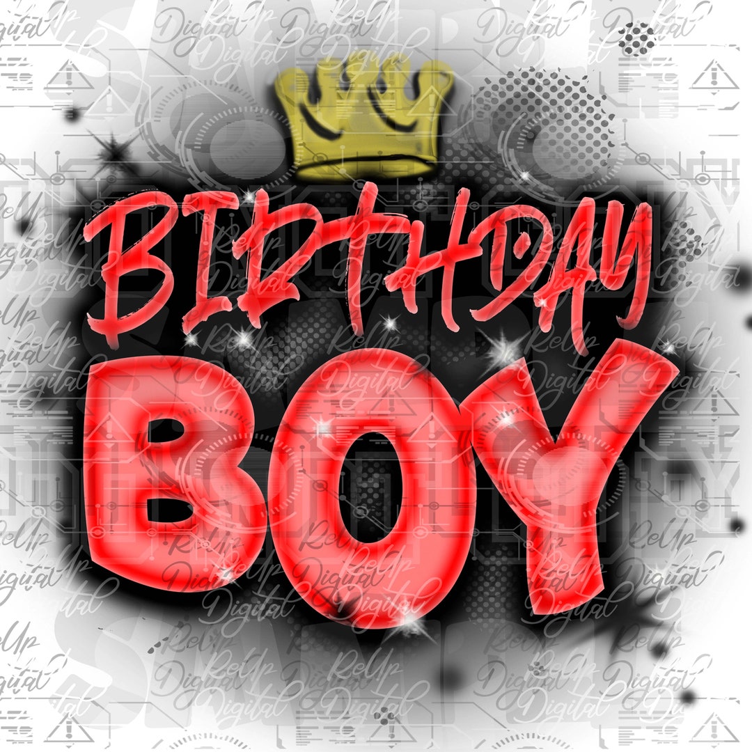 Red Birthday Boy Design - Vibrant and Stylish Party - Etsy