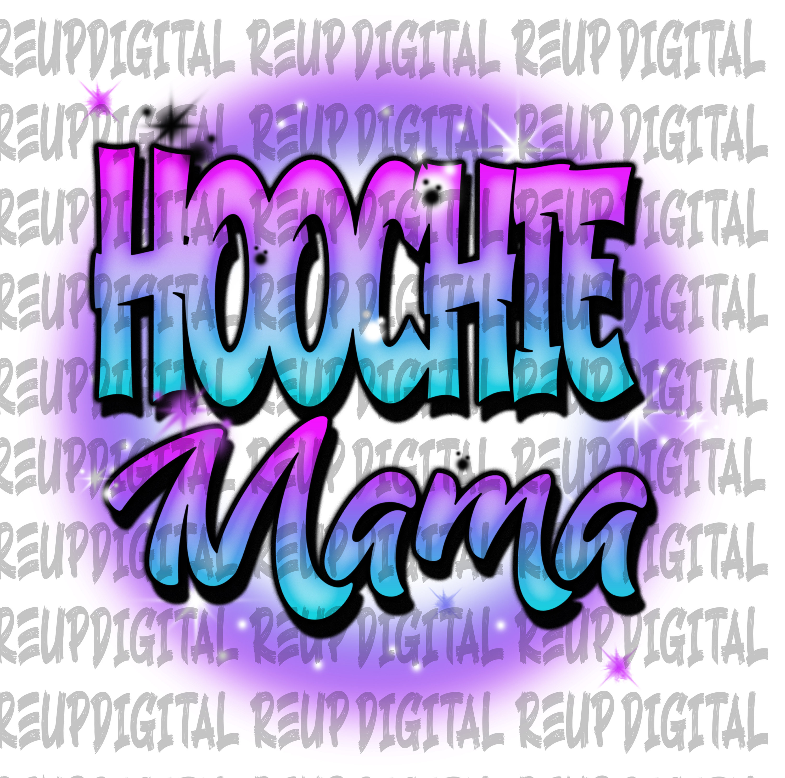 Airbrush PNG: Hoochie Mama Girl Design (digital File) - Etsy