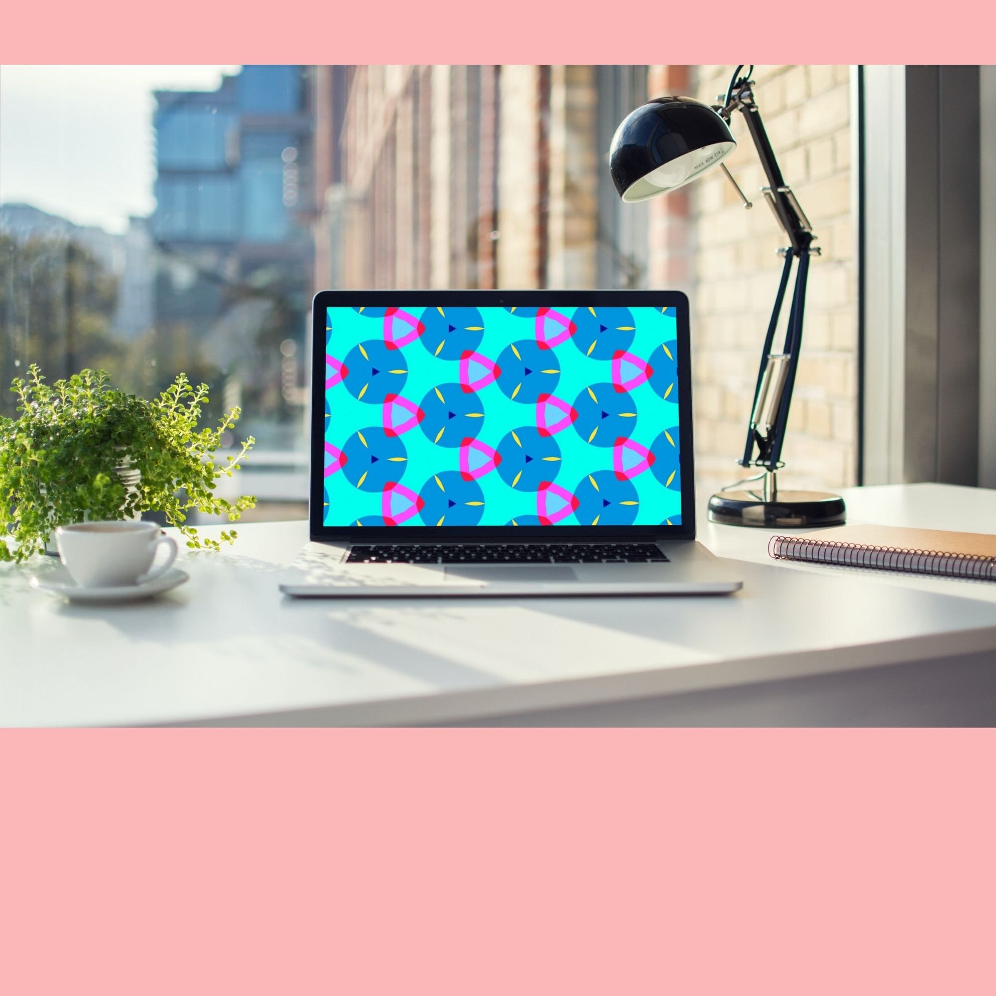 Pink Multicolor Digital Paper, Geometric, Seamless, Stickers, Paper ...