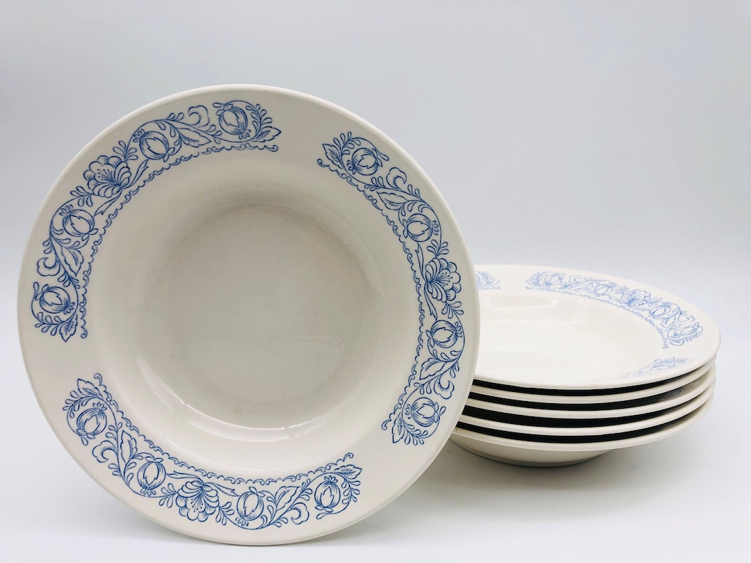 6 Soviet Soup Plates. - Etsy