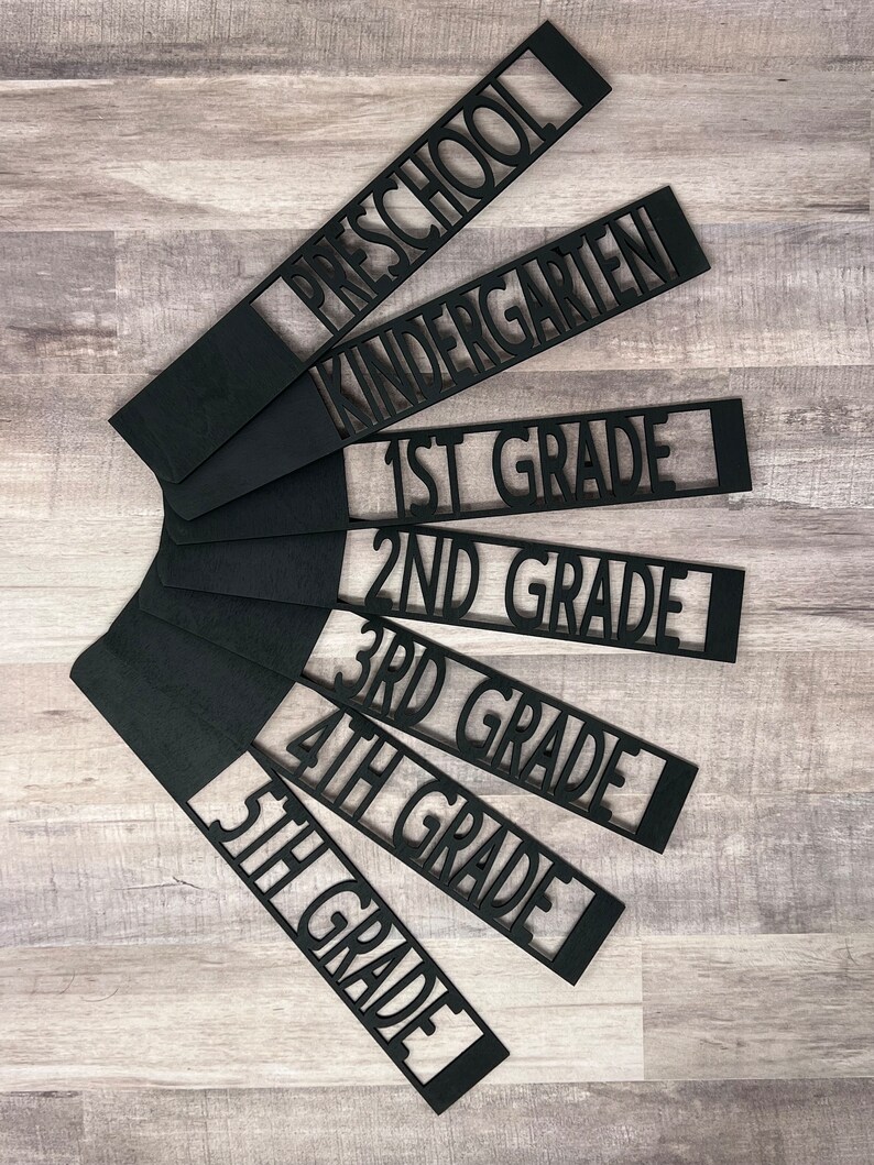 Pencil School Grade Sign | Personalized Name Sign | Kid's Photo Prop - Etsy