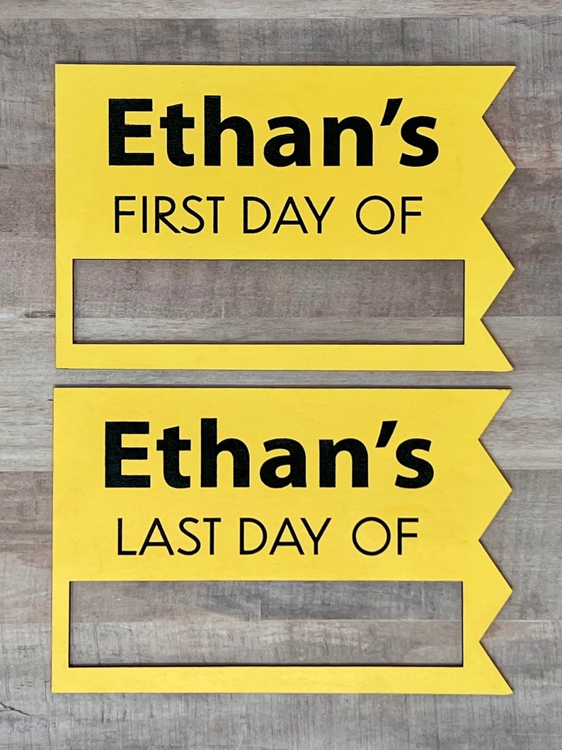 Pencil School Grade Sign | Personalized Name Sign | Kid's Photo Prop - Etsy