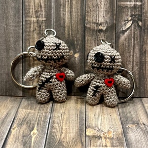 Mini Voodoo Style Doll Crochet Amigurumi Keychain, Backpack Charm ...