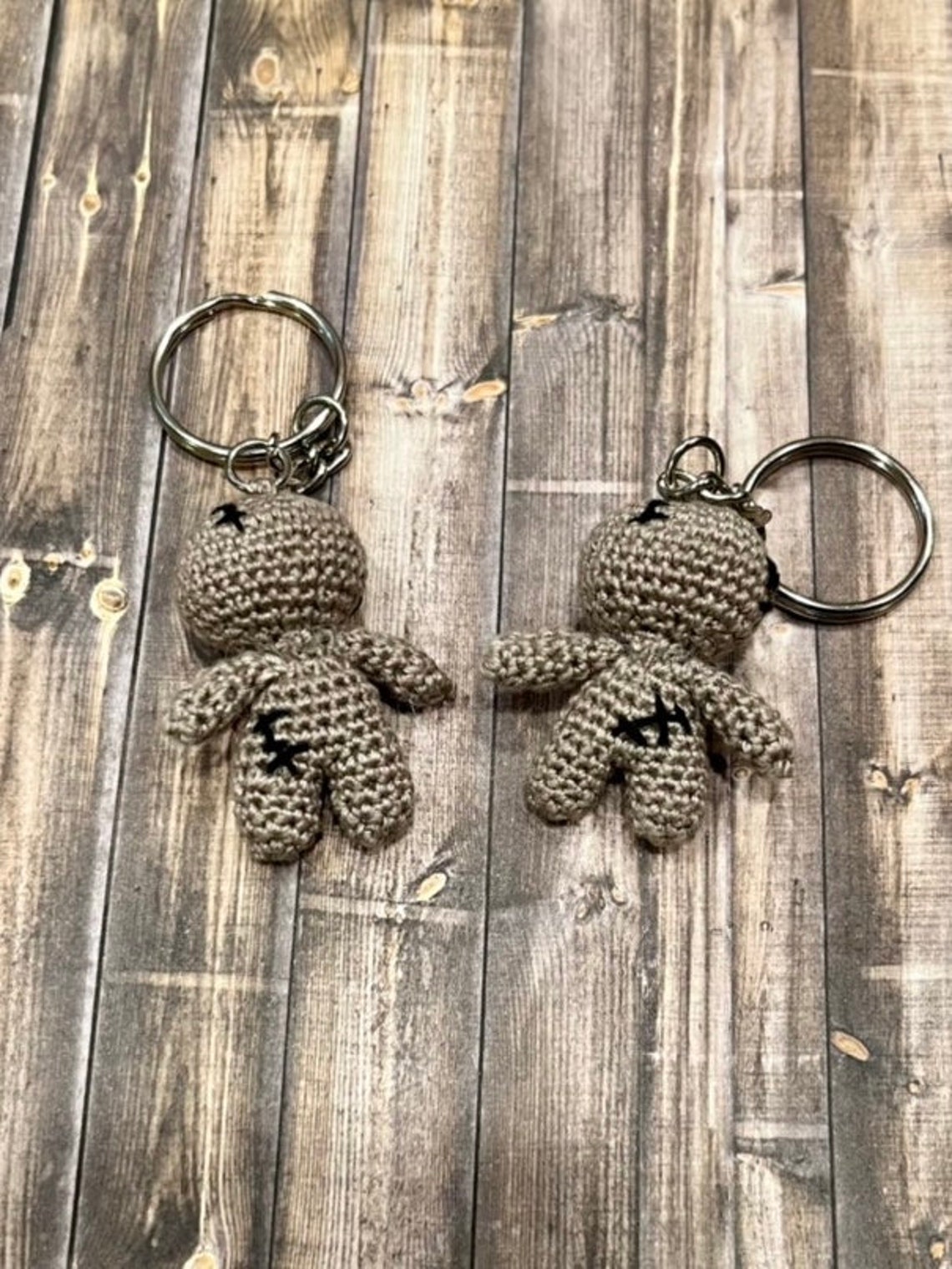 Mini Voodoo Style Doll Crochet Amigurumi Keychain, Backpack Charm ...