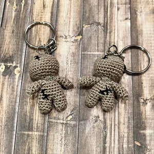 Mini Voodoo Style Doll Crochet Amigurumi Keychain, Backpack Charm ...