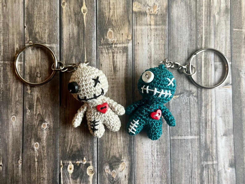 Mini Voodoo Style Doll Crochet Amigurumi Keychain Backpack - Etsy