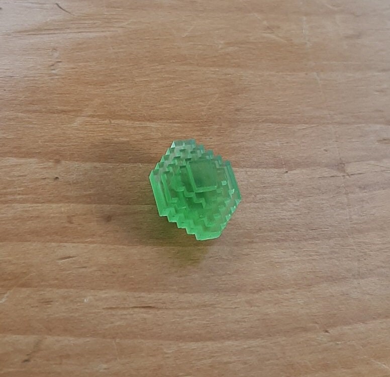 Minecraft Inspired 3D Emeralds - Etsy