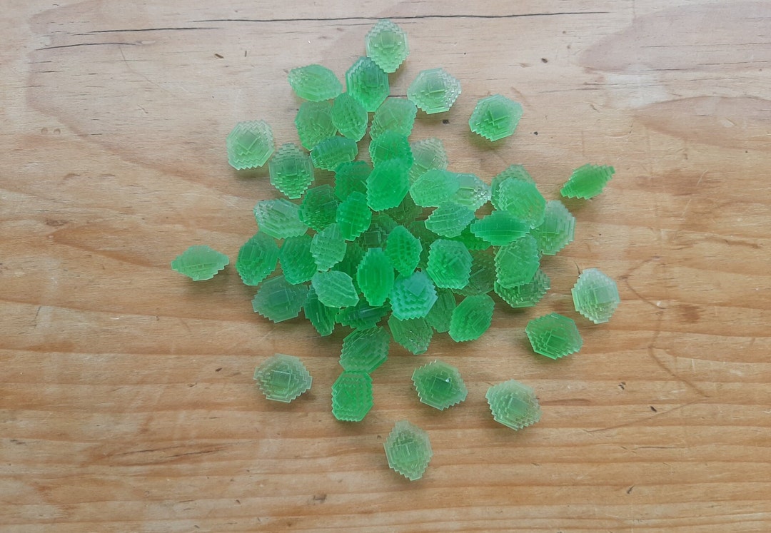 Minecraft Inspired 3D Emeralds - Etsy