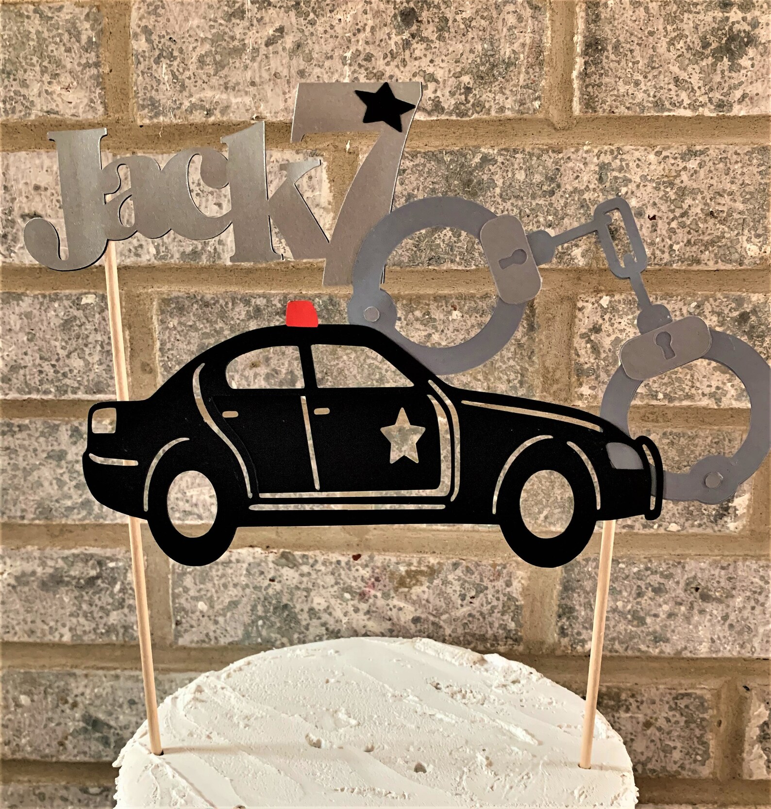 Police Cake Topper, Police Cake Topper for Kids, Police Birthday ...