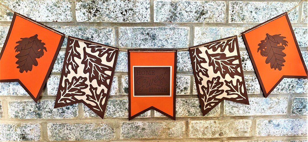 Home Sweet Home Banner, Home Sweet Home Sign, Fall Banner, Fall Garland ...