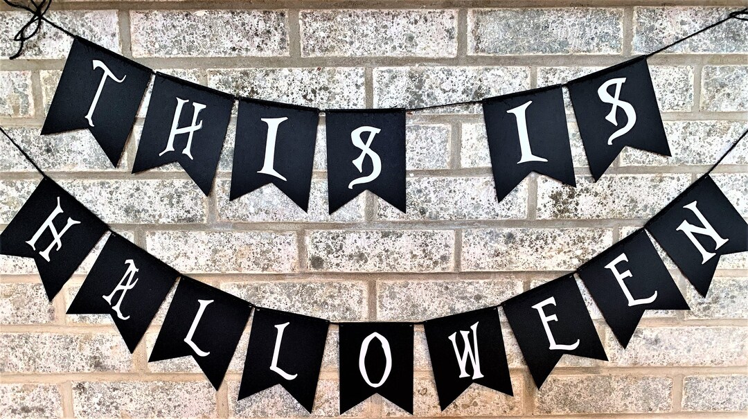 Nightmare Before Christmas Banner, Nightmare Before Christmas Garland ...