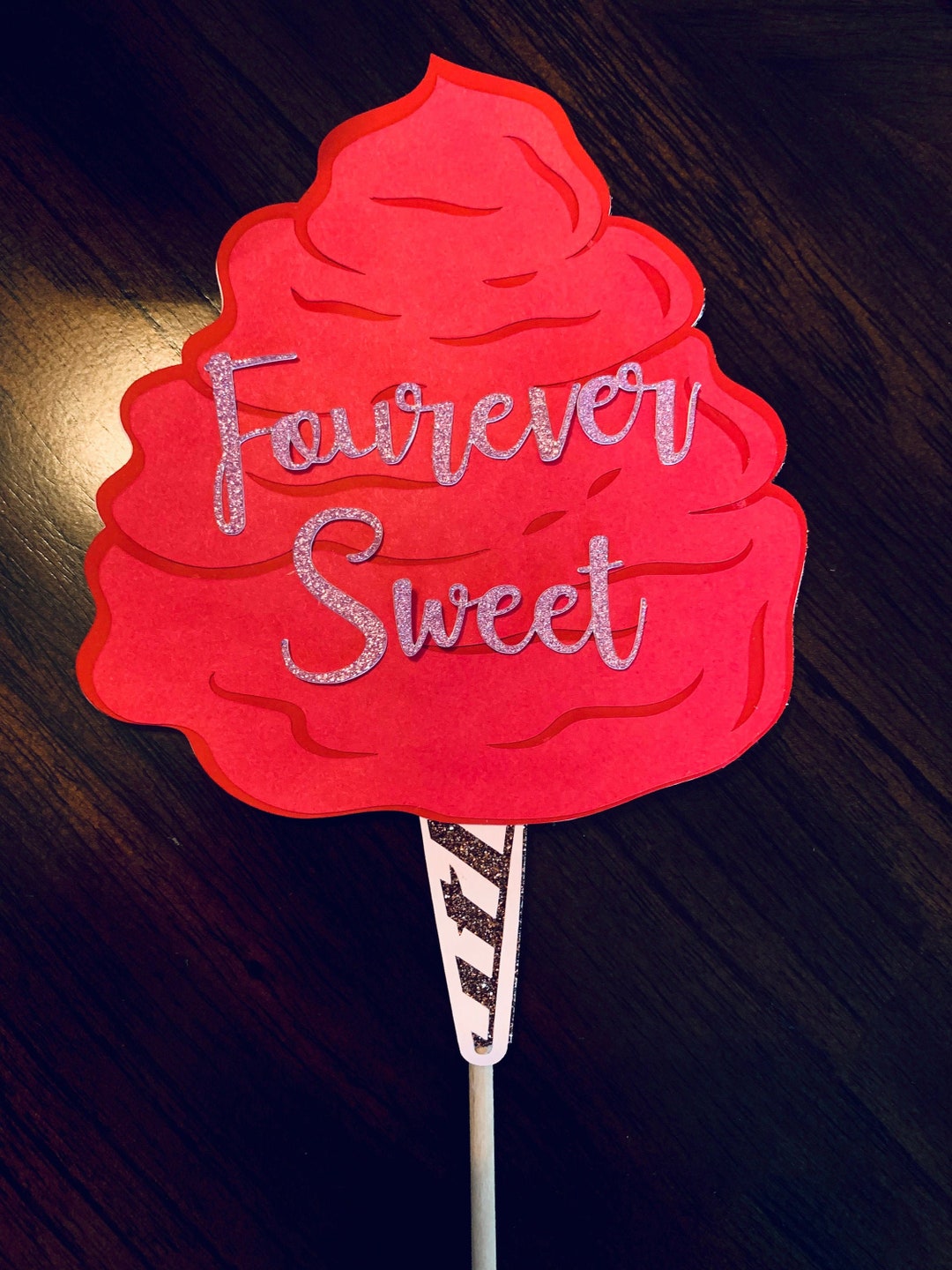 Cotton Candy Cake Topper Cotton Candy Centerpiece Candy Centerpiece ...