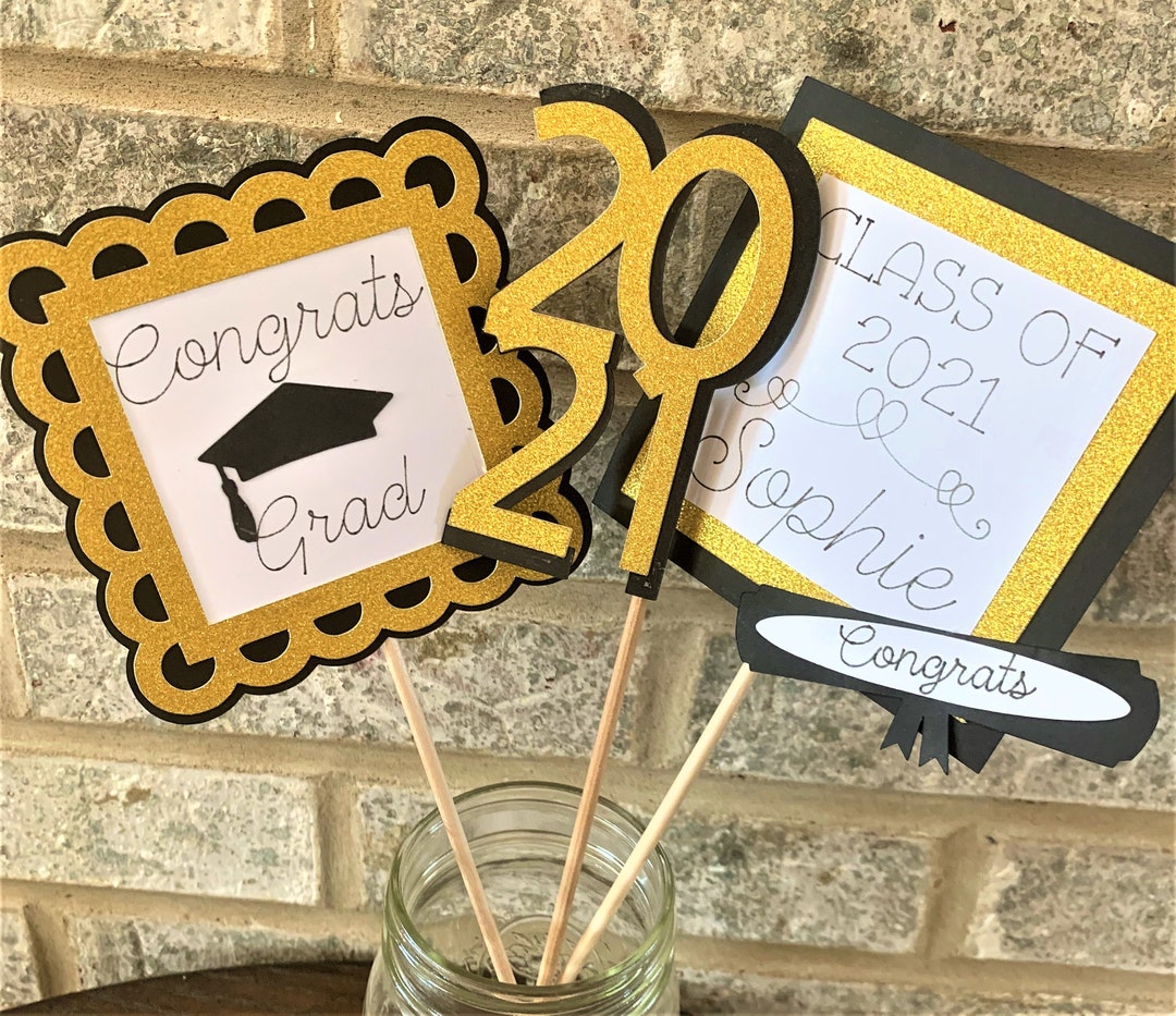 Graduation Center Pieces, Class of 2022 Decorations, Graduation Party ...