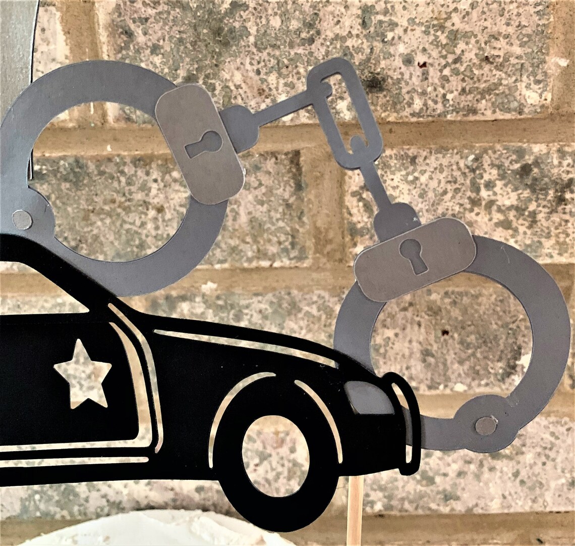 Police Cake Topper, Police Cake Topper for Kids, Police Birthday ...