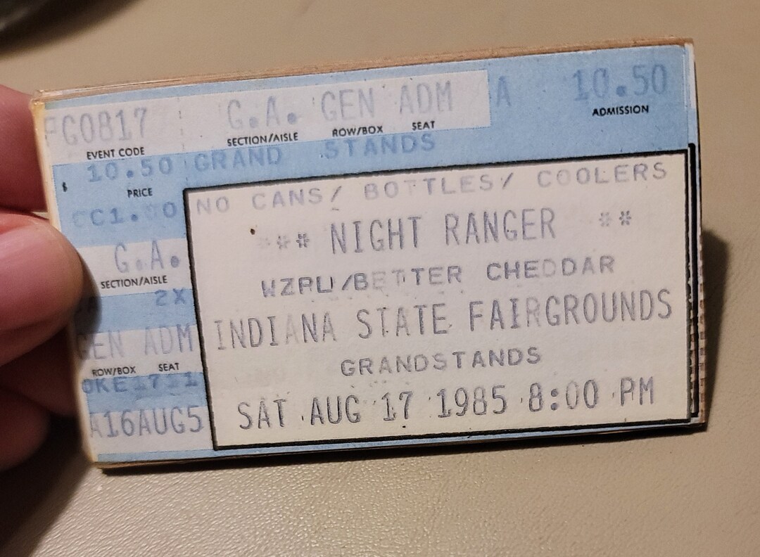 Vintage Concert Ticket Flip Book Zine - Etsy