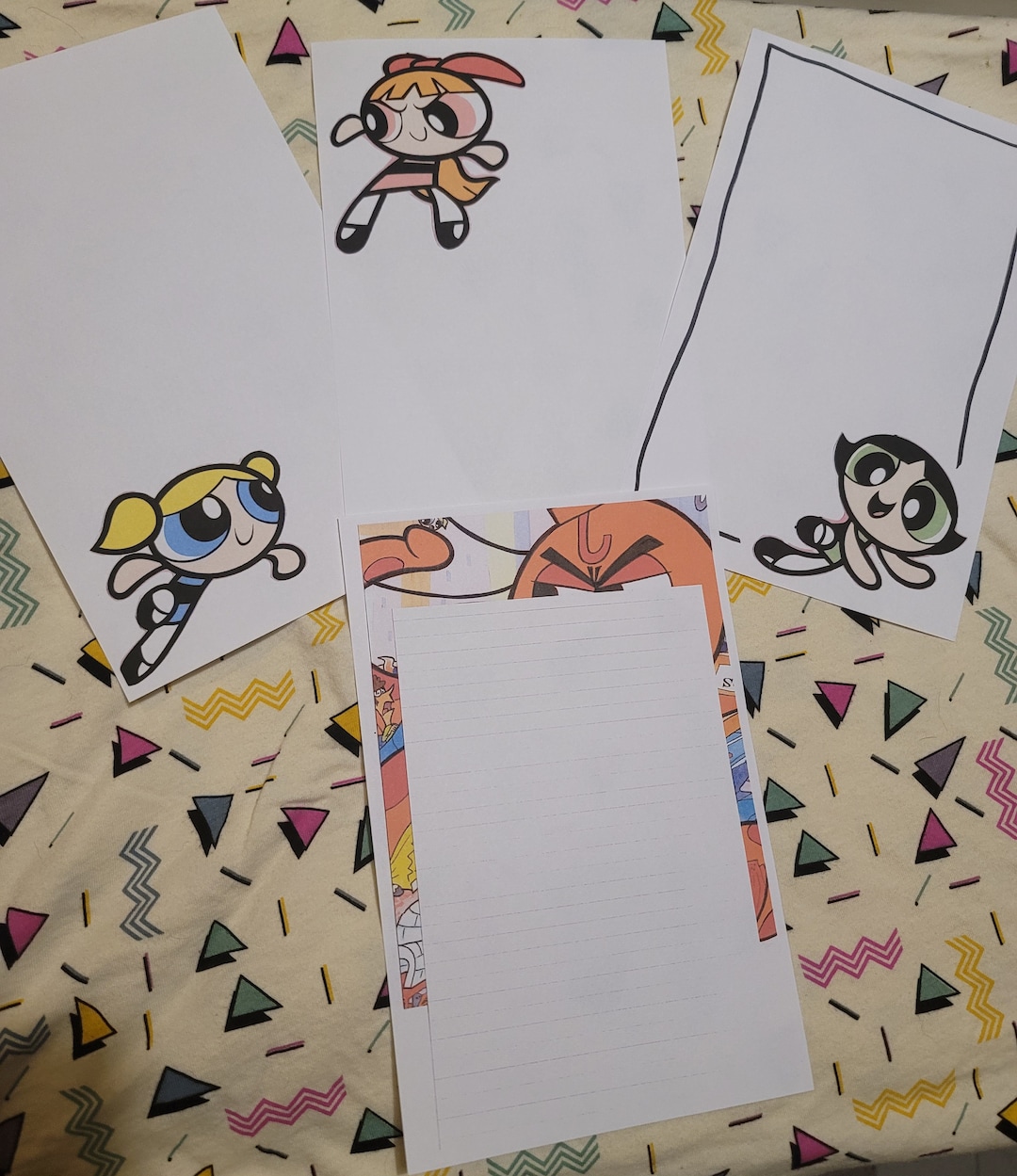 Handmade Powerpuff Girls Stationery Pack - Etsy