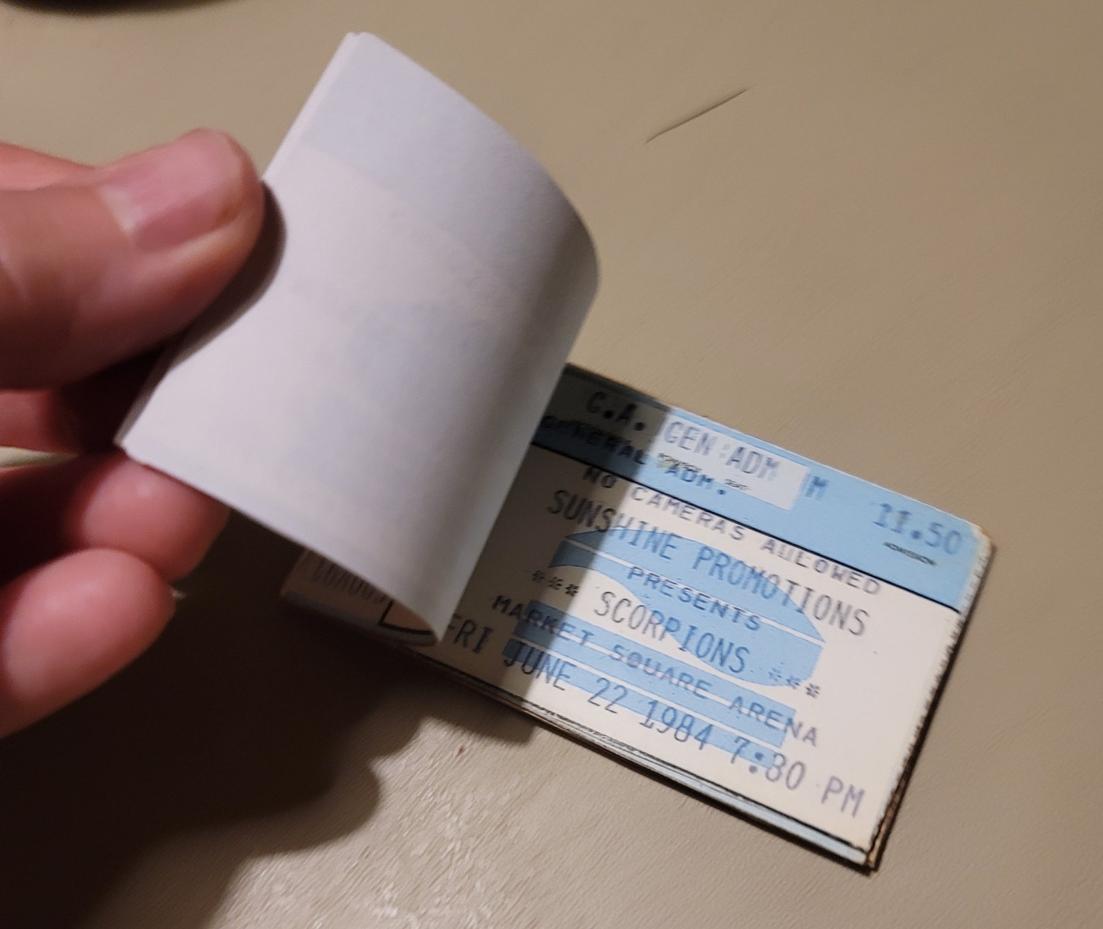 Vintage Concert Ticket Flip Book Zine - Etsy