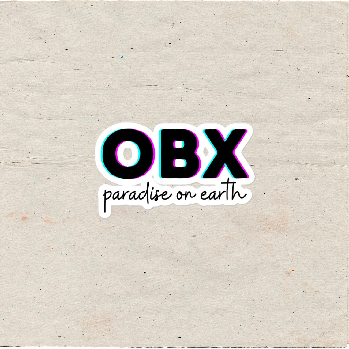 Outer Banks Vinyl Sticker OBX Sticker Paradise on Earth Bubble-free ...
