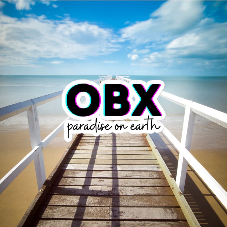 Outer Banks Vinyl Sticker OBX Sticker Paradise on Earth Bubble-free ...