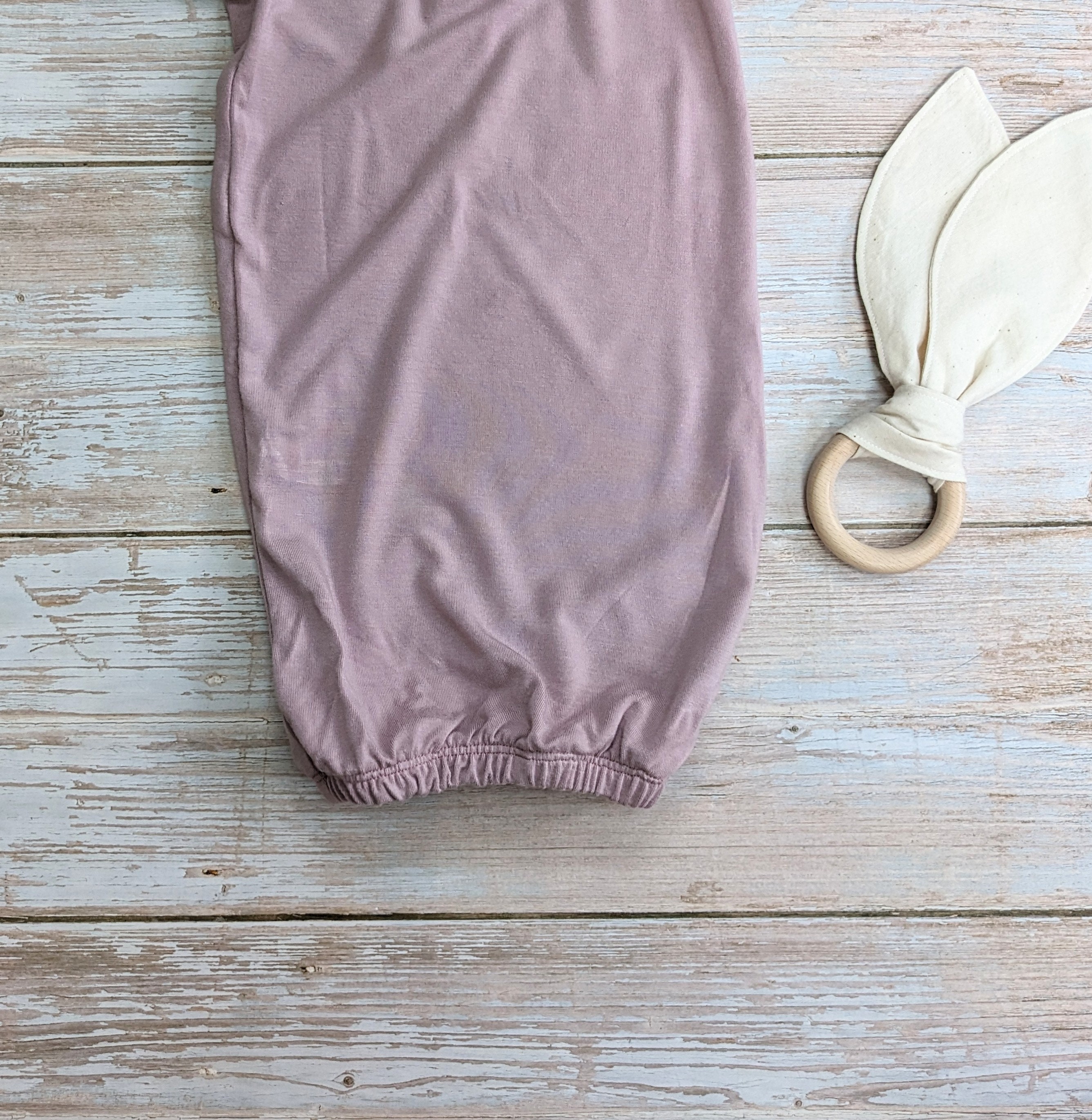 Baby Girl Sleepers, Pink Sleeper Gown, Bamboo Baby Gown, Infant ...