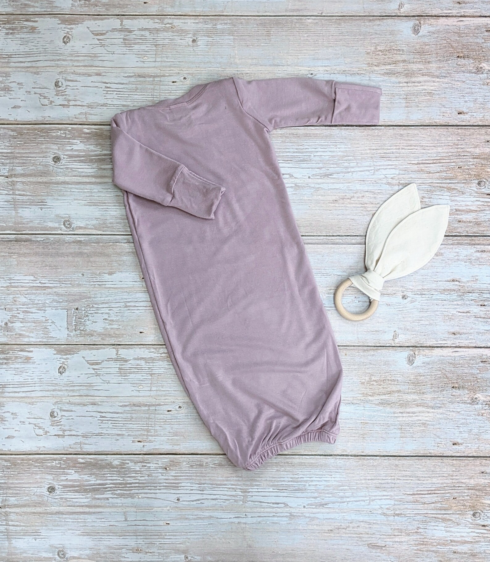 Baby Girl Sleepers, Pink Sleeper Gown, Bamboo Baby Gown, Infant ...