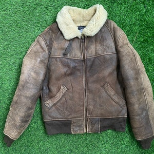 Vintage Avirex B6 Shearling Leather Jacket - Etsy